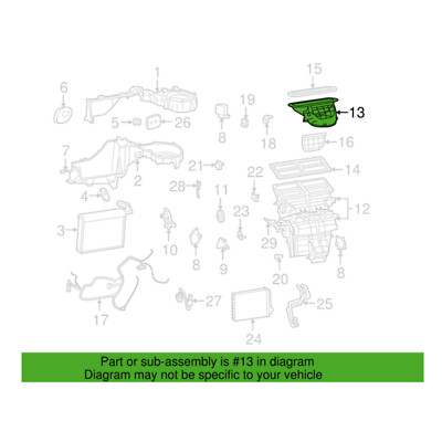 Genuine OEM Mopar HVAC Air Inlet Housing For Jeep Commander Grand ...