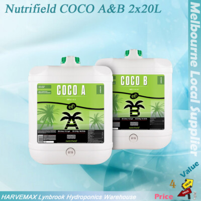 Nutrifield COCO A&B Hydroponic Nutrient 2x20L | eBay Australia
