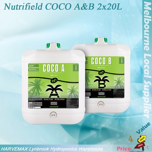 Nutrifield COCO A&B Hydroponic Plant Nutrient 2x20L Free delivery to ...