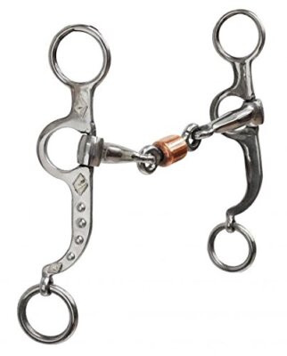 Showman Stainless Steel Argentine Snaffle Bit w/ Copper Roller | eBay