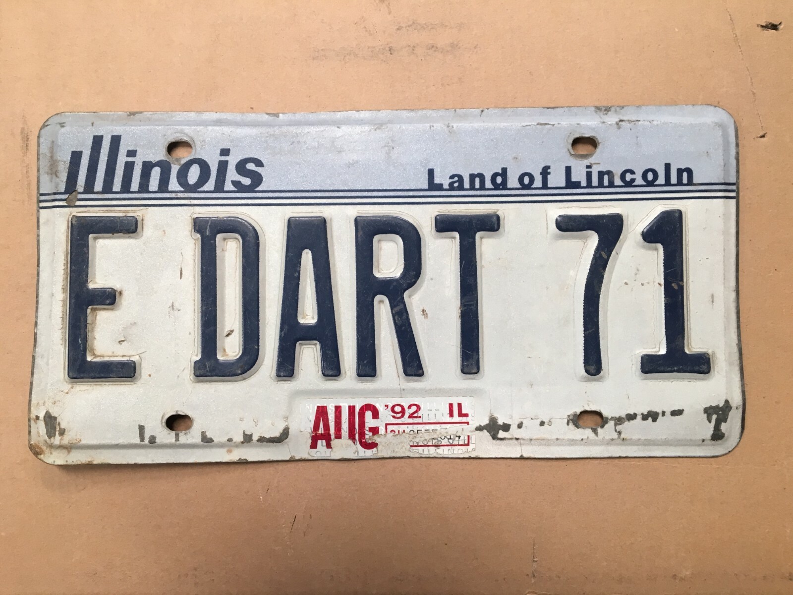 1971 Dodge Dart Illinois License Plate | eBay