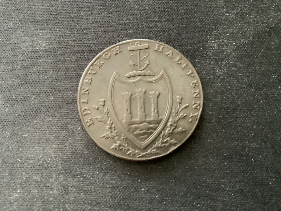1790 Lothian Edinburgh Scotland Half Penny Token (High Grade) R6997 | eBay