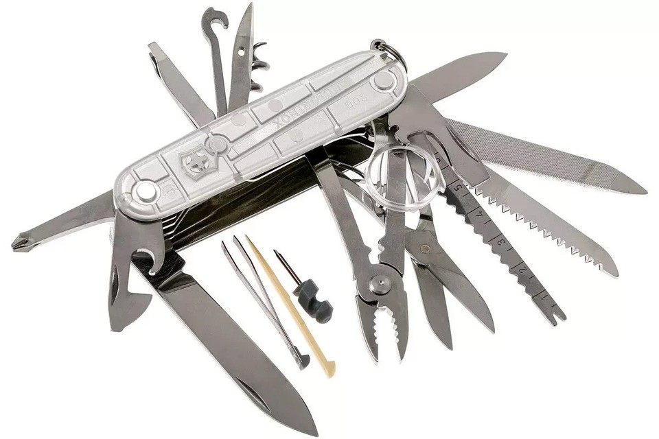 Victorinox Offiziersmesser Swiss Army Knife - SwissChamp - Silvertech 1 ...