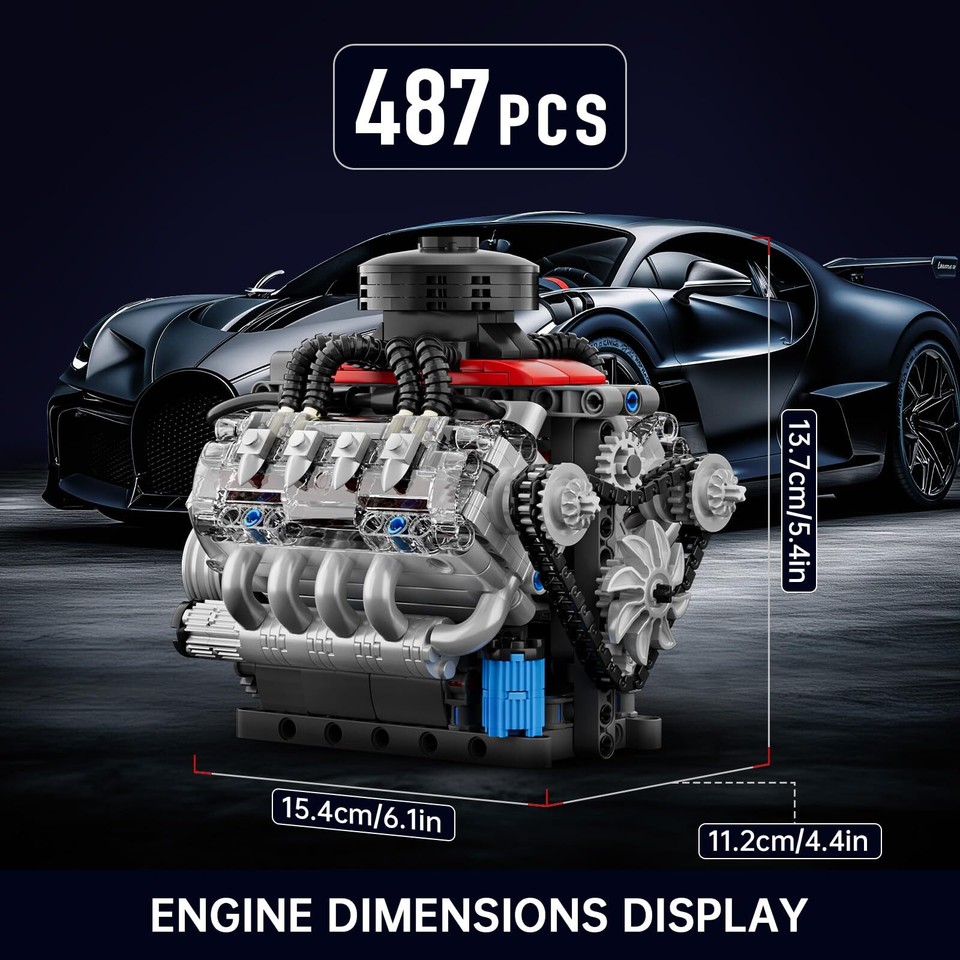 Mini V8 Engine Kits That Runs, Build Your Own Visible Car Motor ...