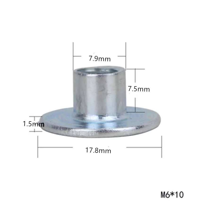 M4 M5 M6 M8 M10 Cold Heading Steel Round Base Weld Nut Insert T Nut ...