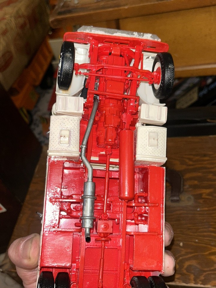 Vintage COOL Custom Built AMT Model R Mack Fire Dept Pumper Toy Truck ...