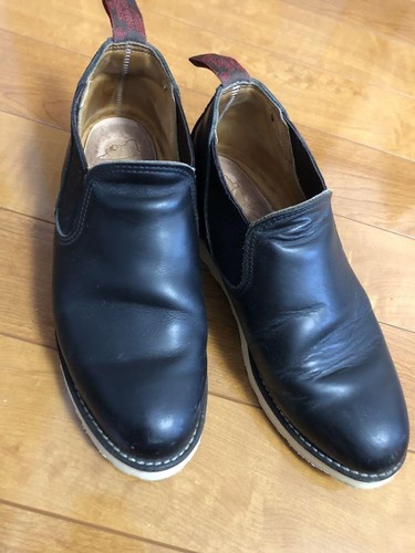 8142 8.5E Red Wing Romeo Side Gore Low Cut Boots Black | eBay Australia