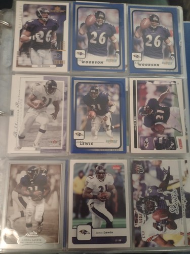 Baltimore Ravens Card Lot, 45 Cards, Lewis, Holmes, Woodson, Rookies ...