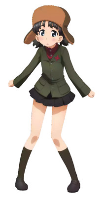 Nina Girls Und Panzer GuP Weatherproof Anime Sticker 6" Car Decal | eBay