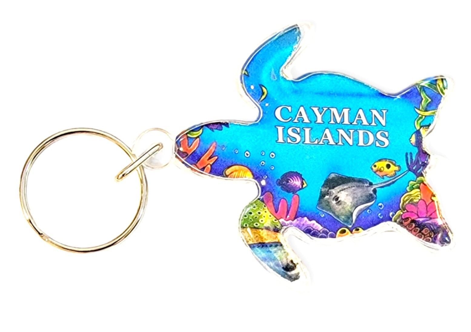 Cayman Islands Turtle Keychain Caribbean Island Underwater Fish ...