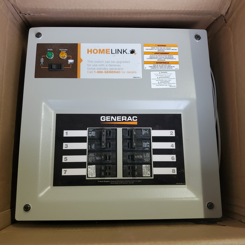 Generac Homelink 50 Amp Upgradeable Indoor Manual Transfer Switch 9854 ...
