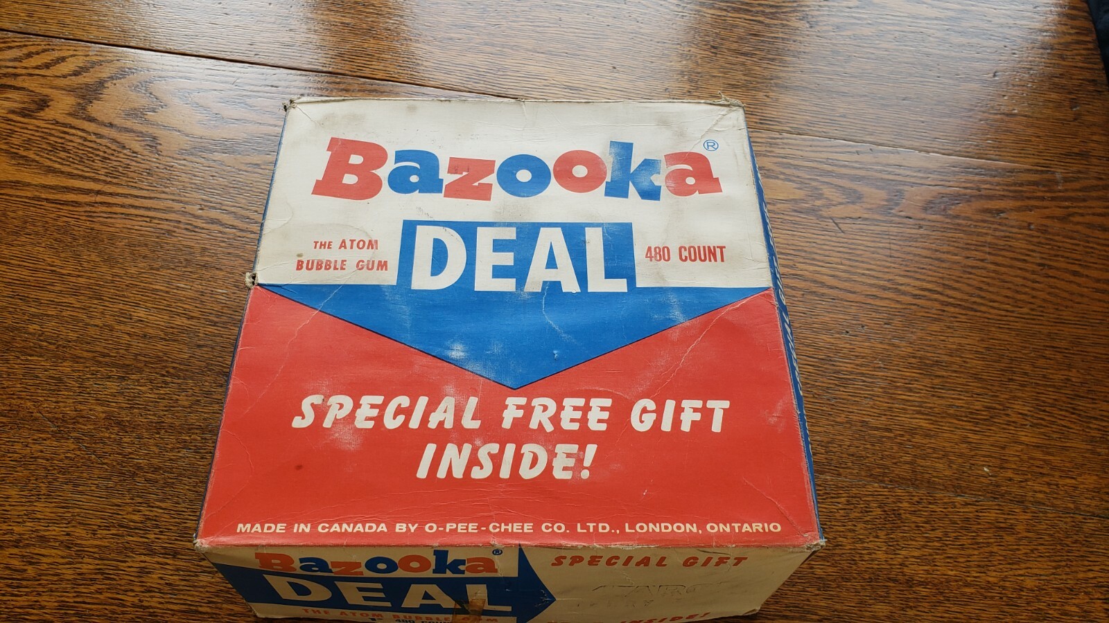 Vintage 1950-60's Topps Bazooka Bubble Gum 480 Count Counter Top ...