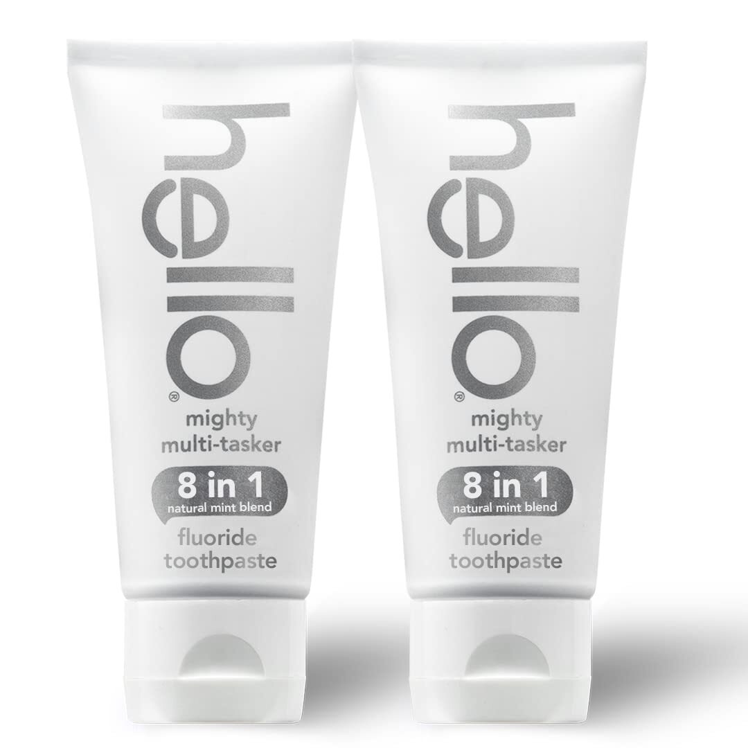 hello Mighty Multitasker Fluoride Toothpaste 8-in-1 Toothpaste with ...
