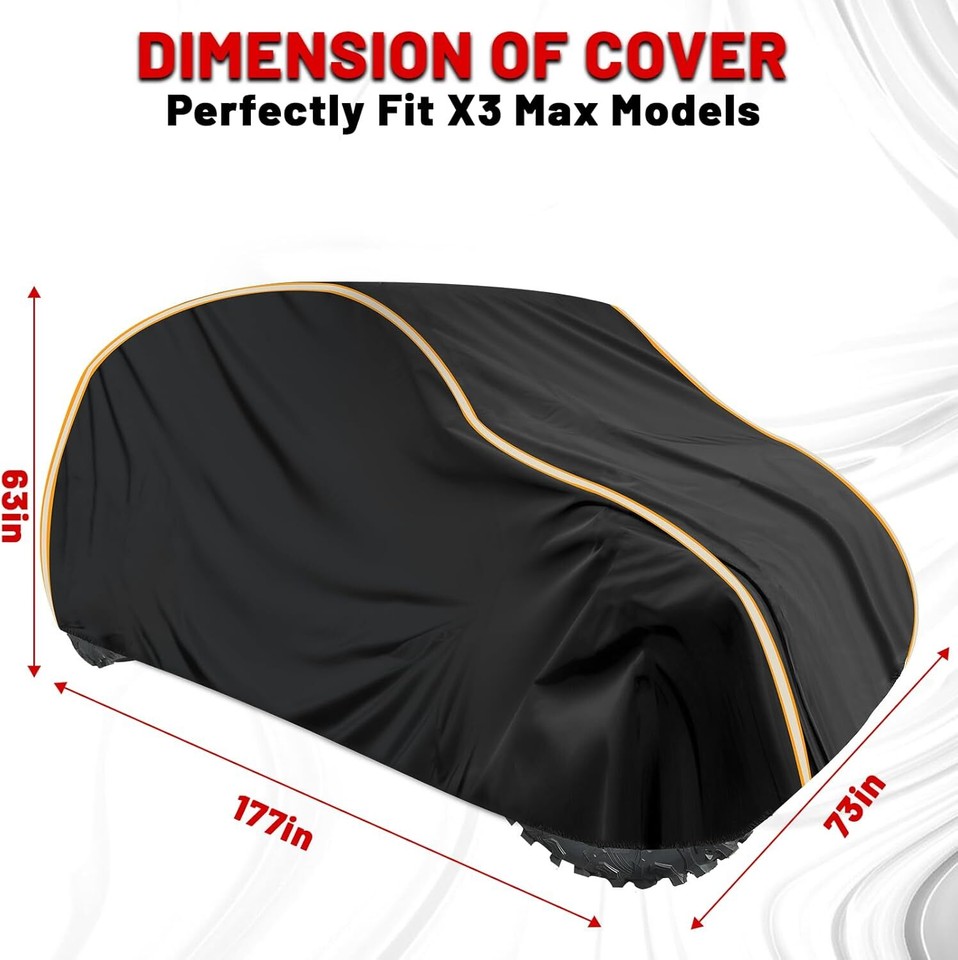 Utility Vehicle Cover Storage Waterproof 4-SEATER For Can-Am Maverick ...