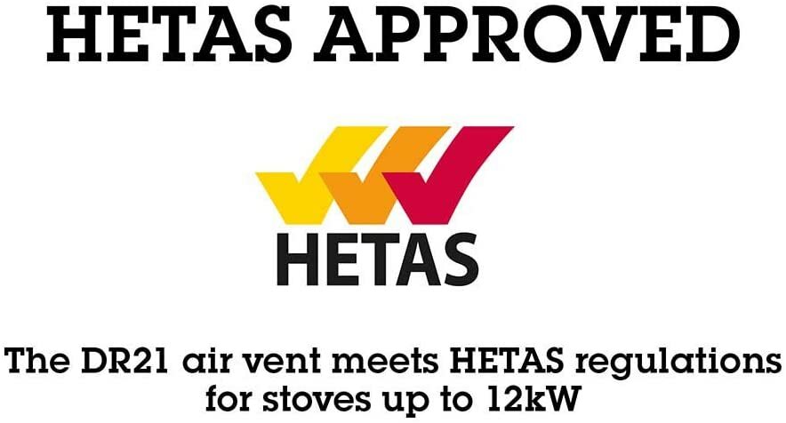 DR21 DRAUGHT FREE AIR VENT HETAS APPROVED AS SEEN ON DRAGONS DEN FITS ...