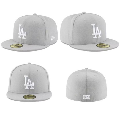 Los Angeles Dodgers MLB Man new Grey Era baseball cap 59FIFTY fitted ...
