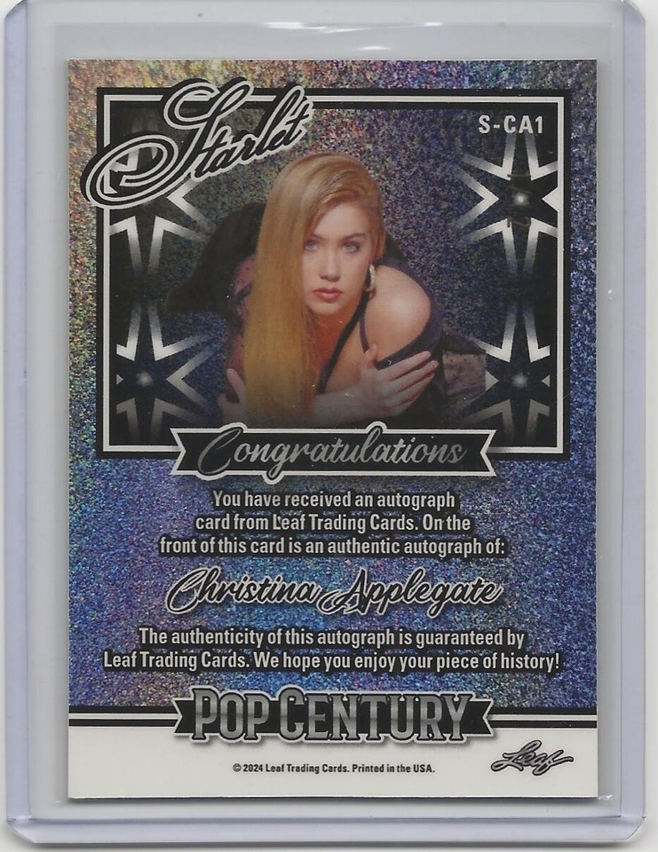 2024 Leaf Metal Pop Century CHRISTINA APPLEGATE Silver Prism Starlet Auto 1/12 | eBay