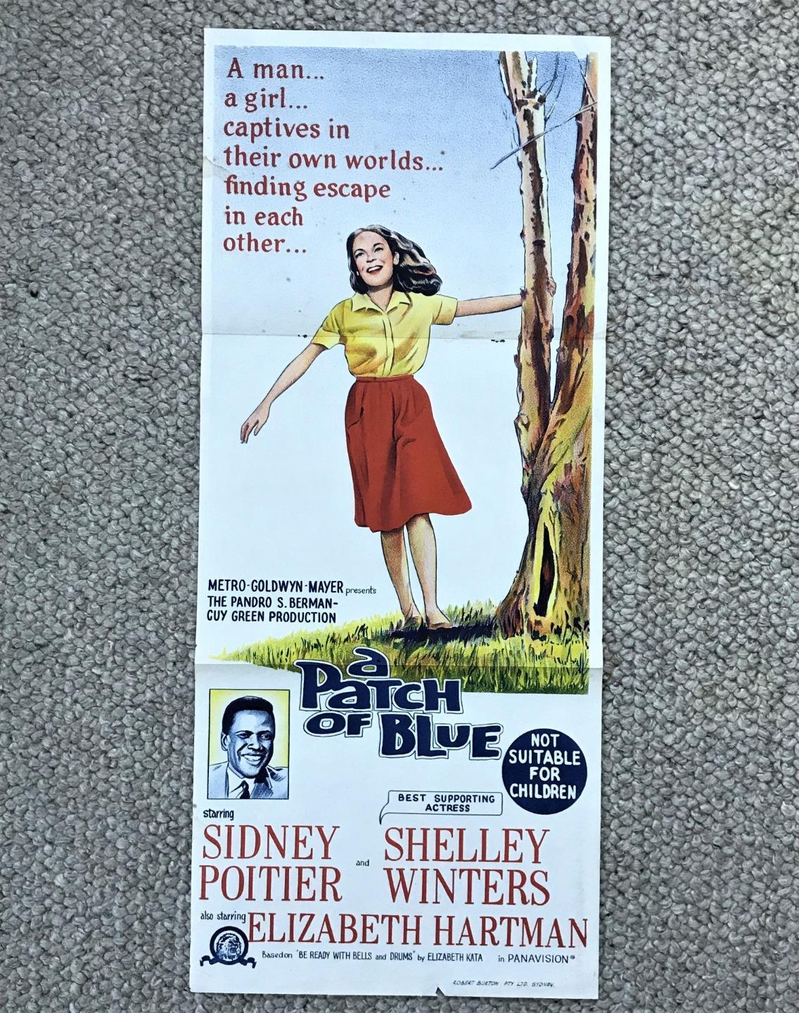 A Patch of Blue 1965 Daybill Movie Poster Sidney Poitier Elizabeth ...