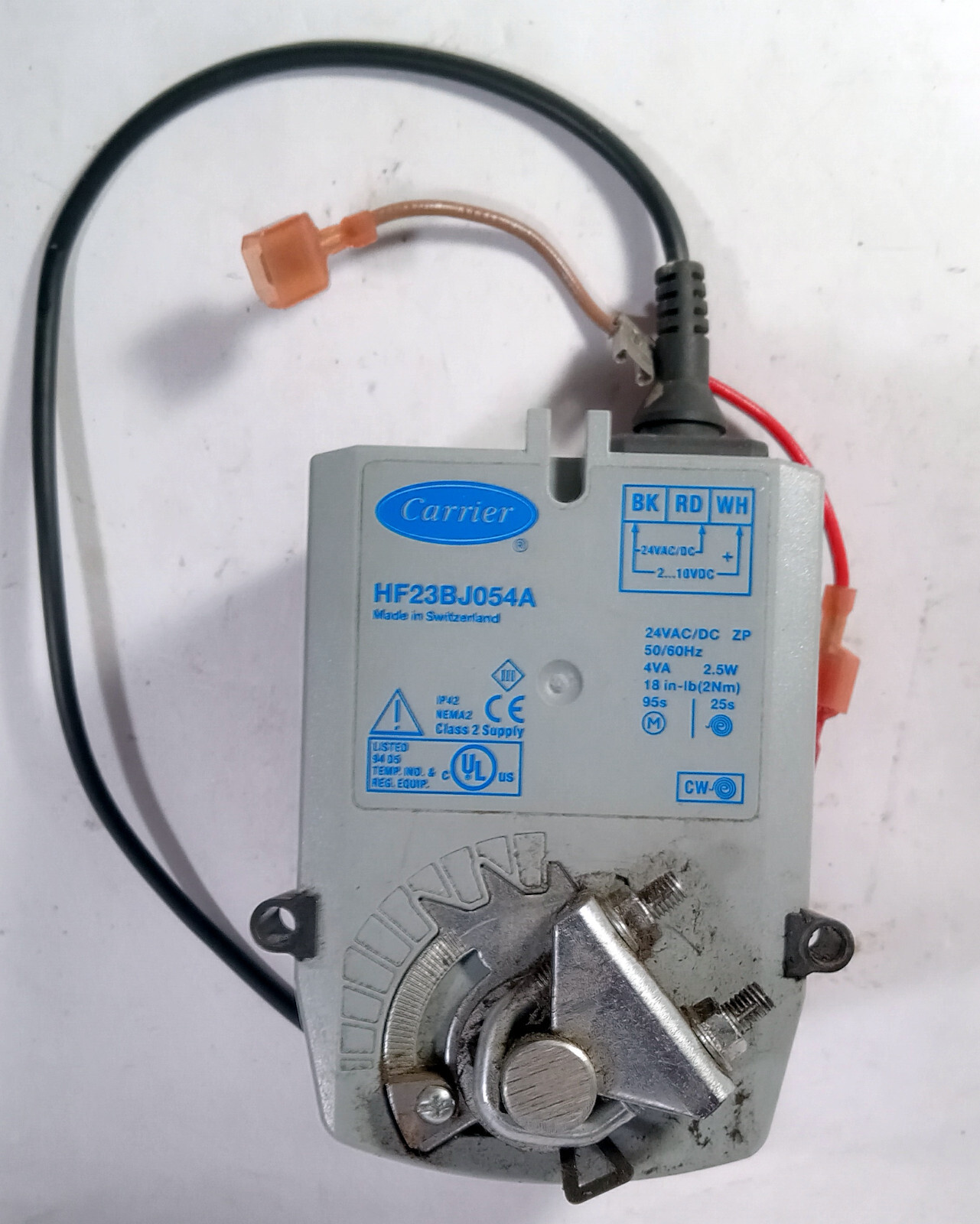1 USED CARRIER HF23BJ054A HVAC MOTOR DAMPER ACTUATOR ***MAKE OFFER ...