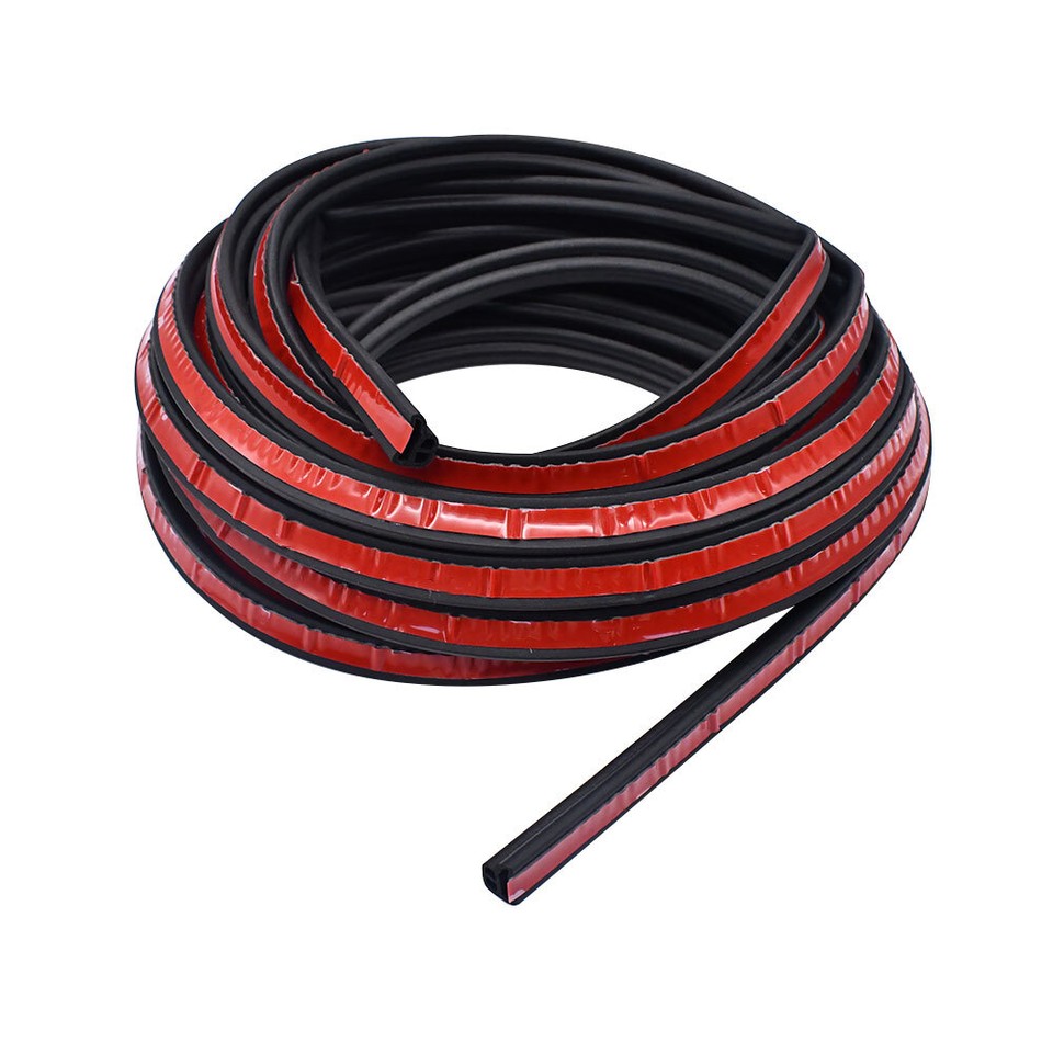 Universal Car L-Shaped Rubber Sealing Strip Weatherstrip Edge Molding ...