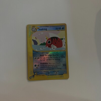 Pokemon Card - 1 Card, Reverse Holo, Seaking, Creased, MP, 59/147 | eBay
