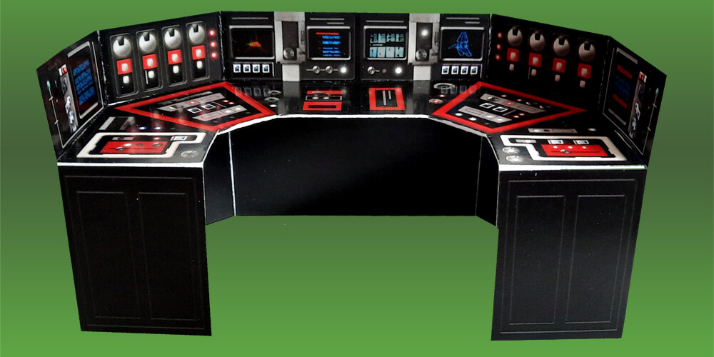 Endor Bunker Control Room custom playset with console Hasbro Kenner ...