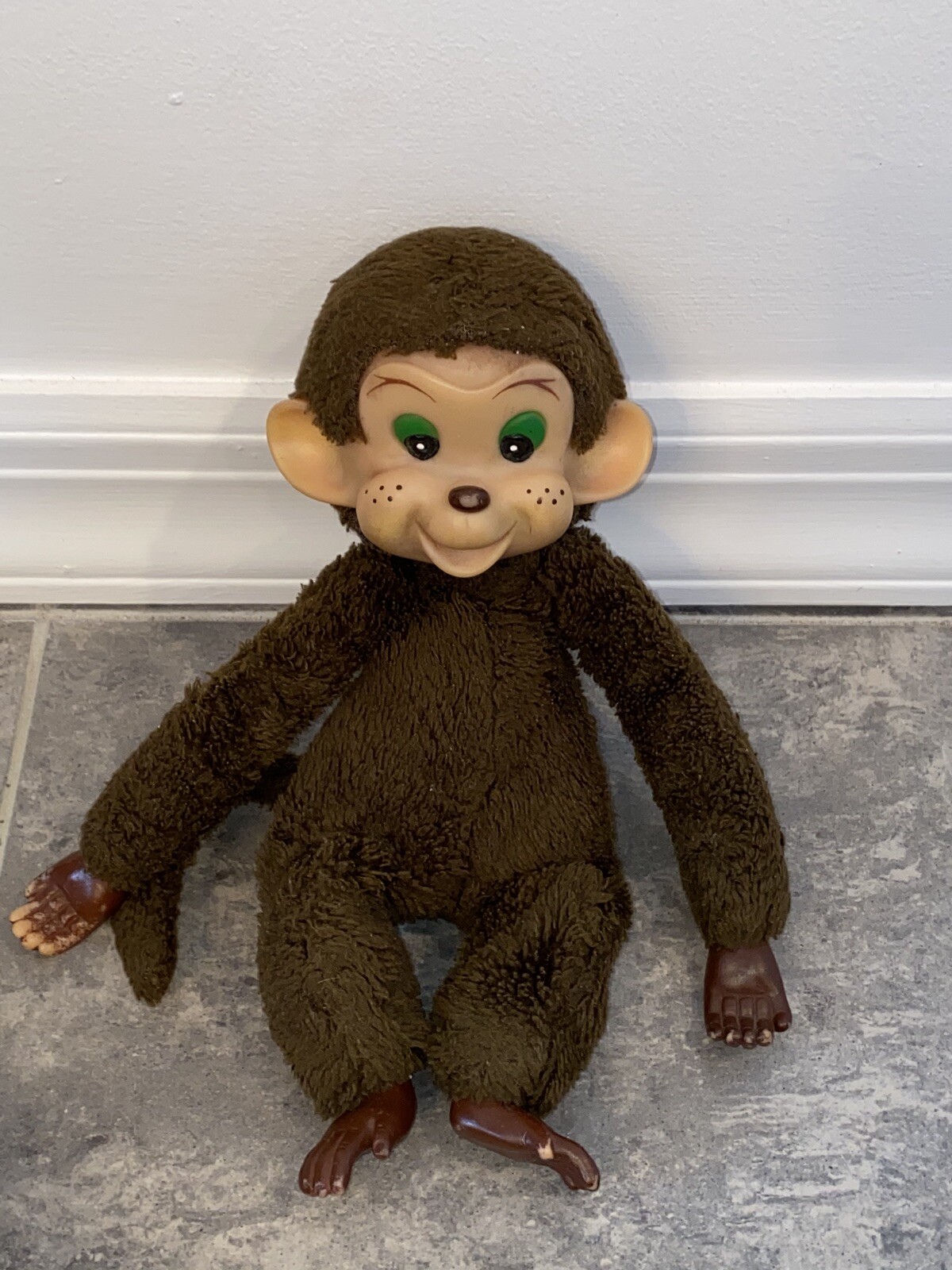 MONKEY Monchhichi Monchichi Plush Doll Vintage Toy Gorilla Ape Antique ...
