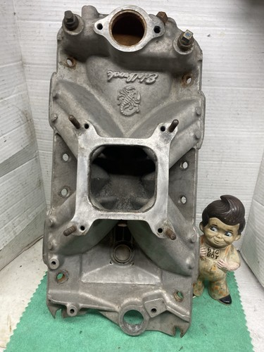 Edelbrock Scorpion TM1 Aluminum Intake SBC Chevrolet Manifold Victor Jr ...