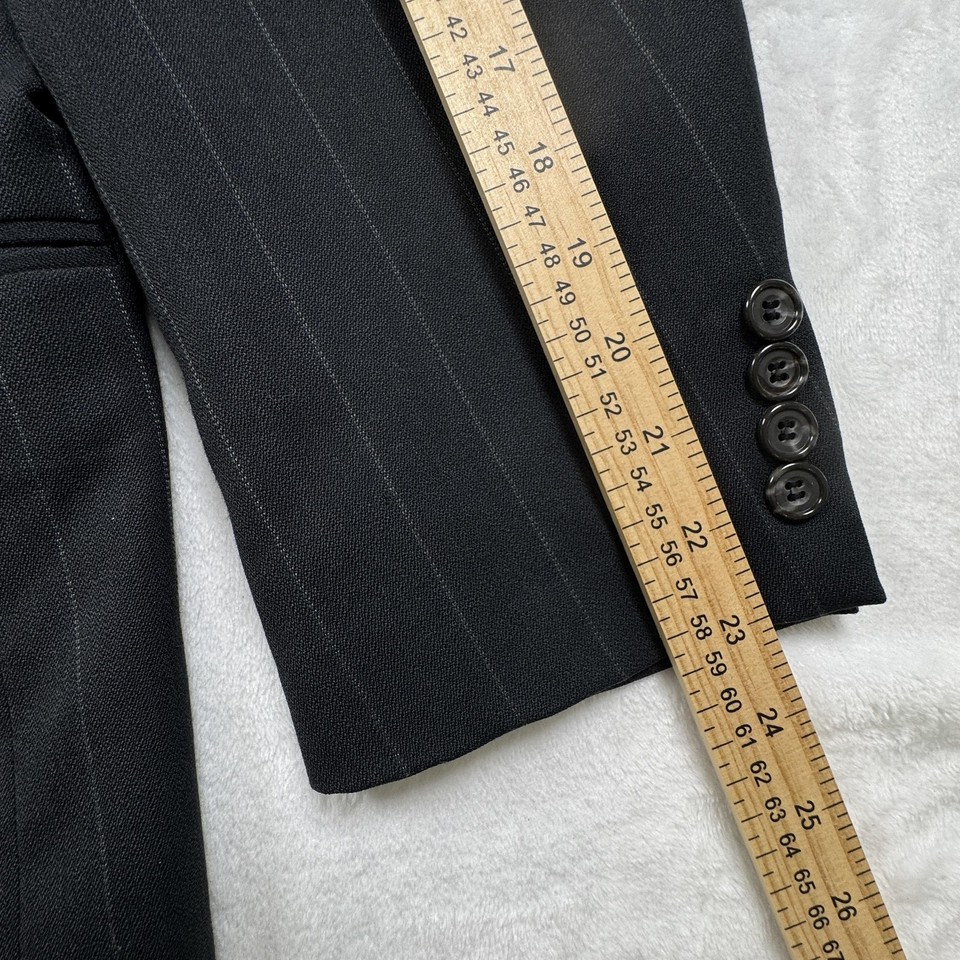 Oscar de la Renta Blazer Mens 42R Gray Pinstripe Suit Jacket Made ...