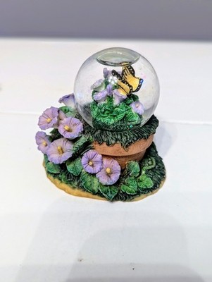 VTG Westland Giftware #151 Mini Yellow Butterfly Snow Globe Resin ...