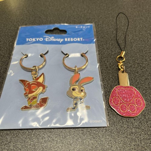 Zootopia Keychain Disney Nick Wilde Judy Hopps Used | eBay
