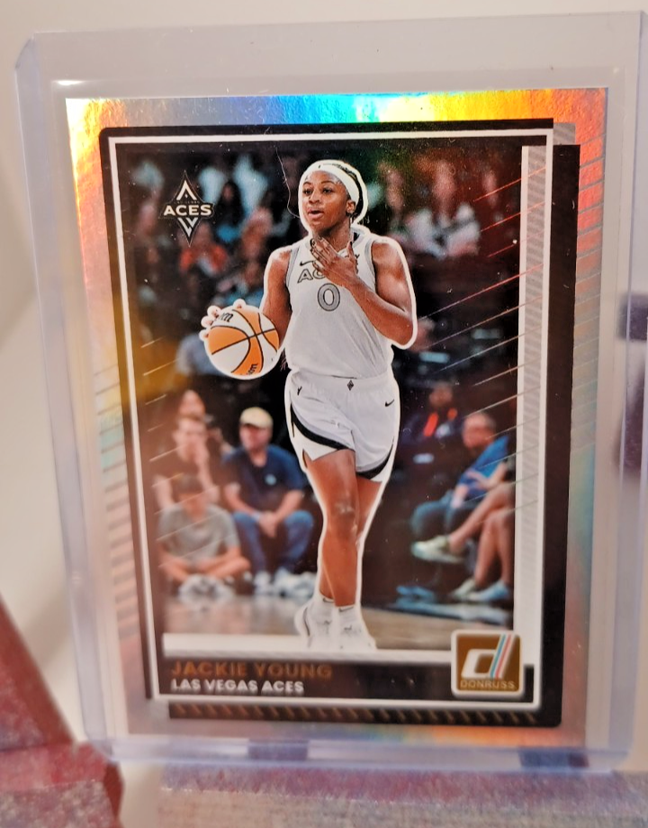 2025 Panini Donruss WNBA Jackie Young Net Marvels Blue Press Proof #15 ...