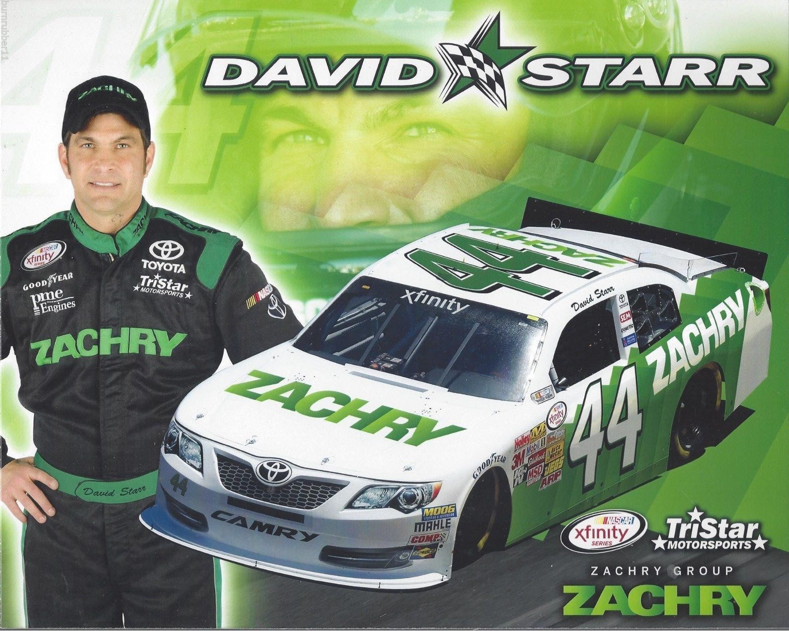 2015 DAVID STARR "ZACHERY TOYOTA CAMRY" #44 NASCAR XFINITY SERIES ...