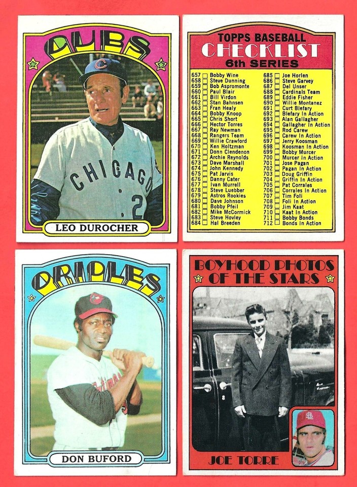1972 Topps baseball mid-range set break 602-787 - You Pick 'Em | eBay