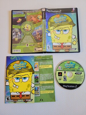 Spongebob Squarepants Battle For Bikini Bottom Playstation 2 Ps2 Black ...