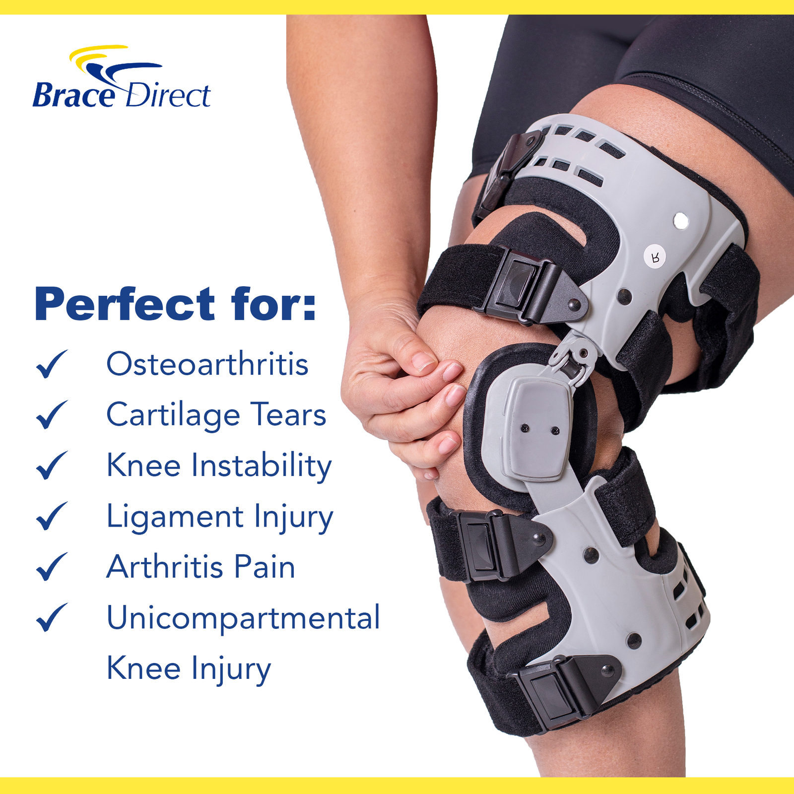 OA Unloader Knee Brace for Osteoarthritis, Knee Pain, Arthritis L1843 ...