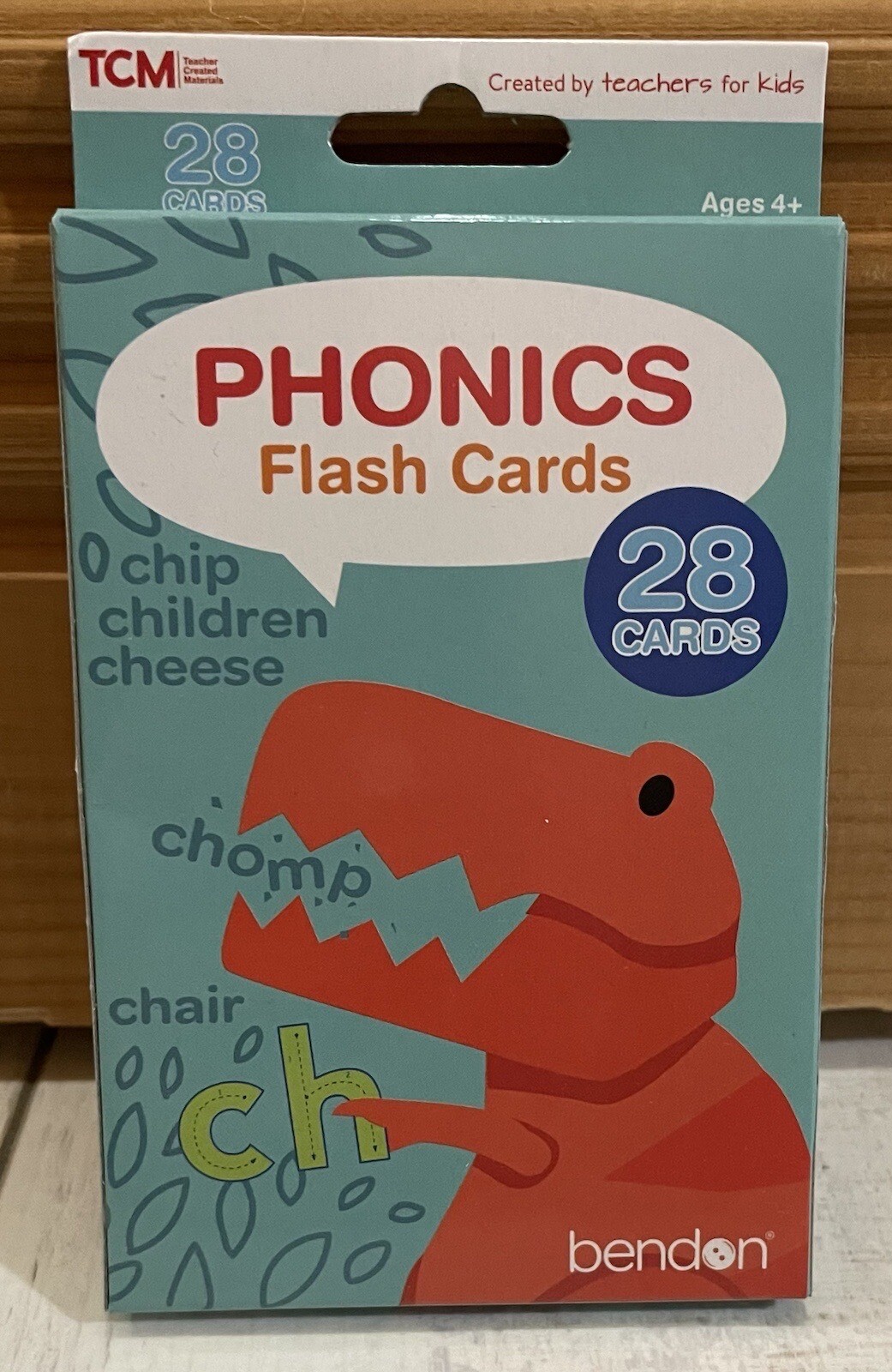 Bendon Phonics Flash Cards TCM Teacher Created Materials Ages 3+ NEW 28 ...