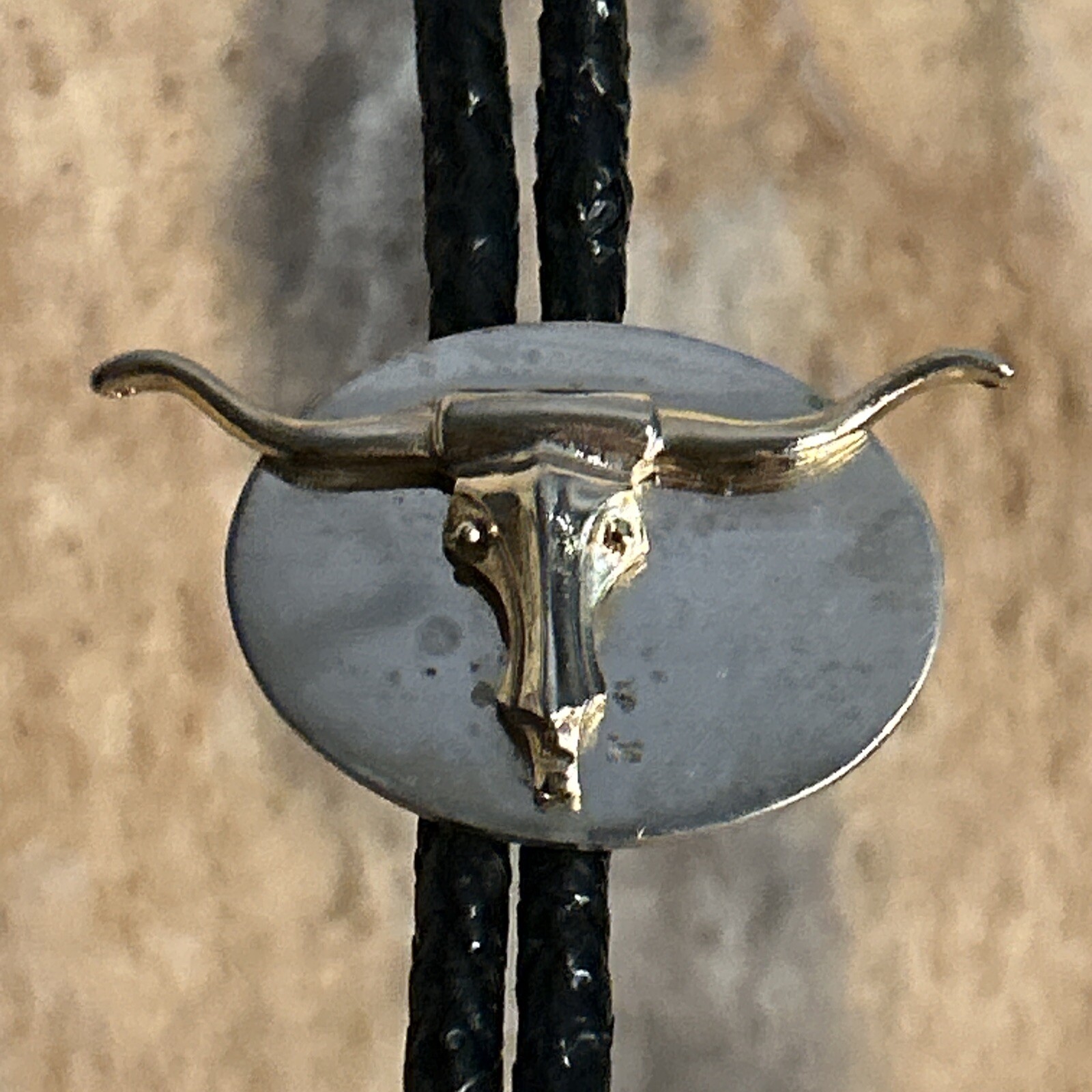 Vintage Steer Head Bull Bolo Tie Western Southern Cowboy Arizona Texas ...