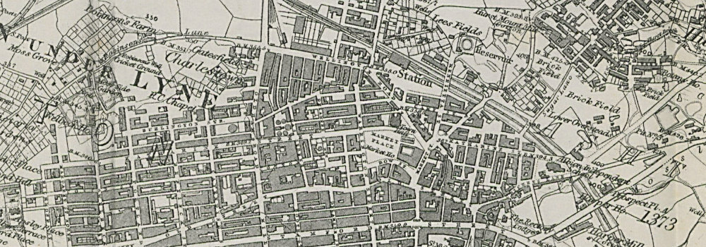 Ashton Under Lyne Map Street And Road Maps Of Lancashire England Uk