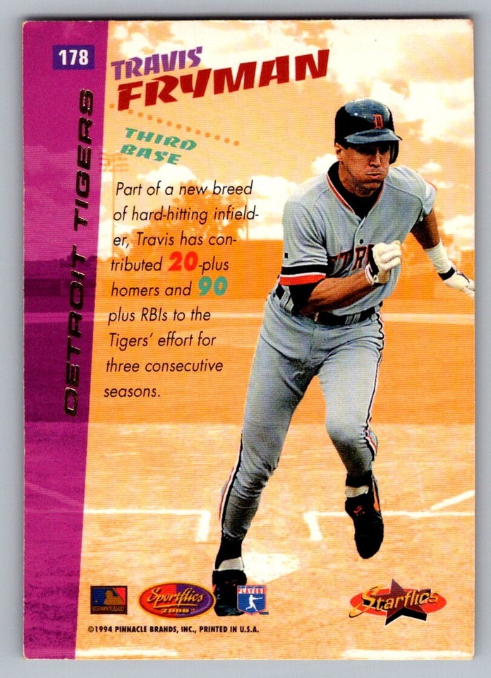1994 Sportflics 2000 #178 Travis Fryman | eBay