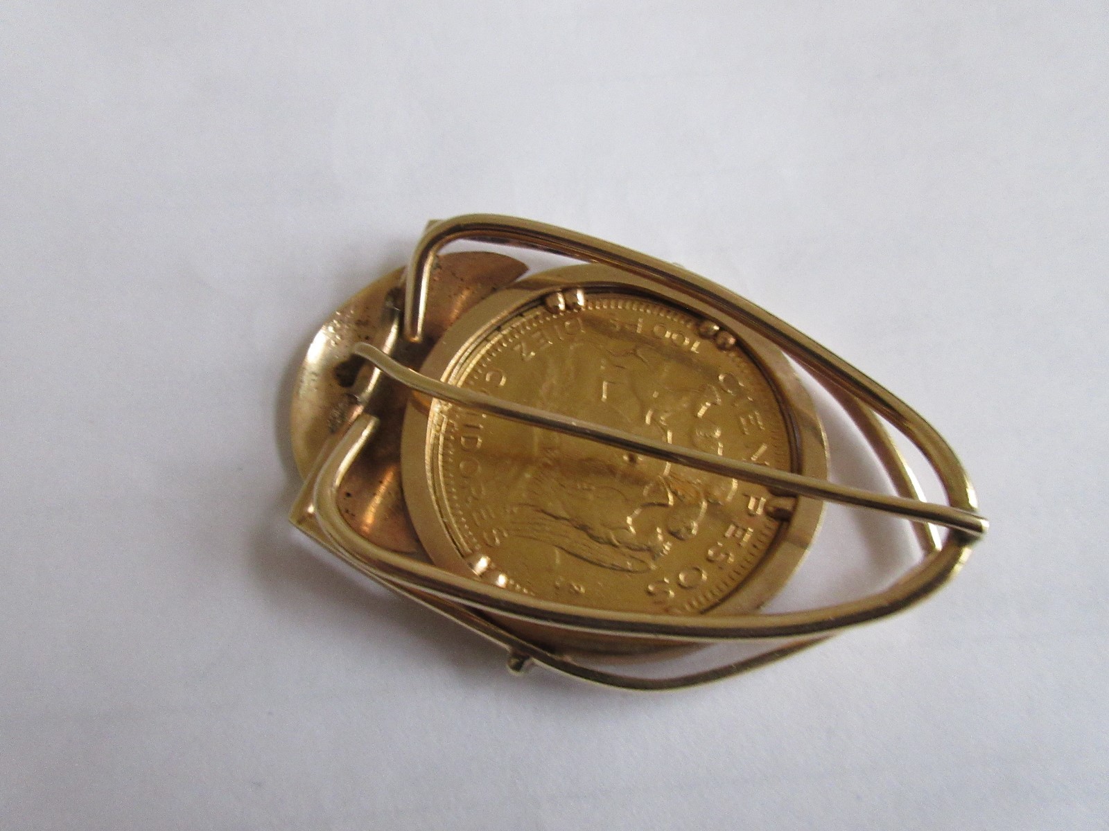 1951 , Chile , 100 Pesos Gold , Money Clip , Rare / Antique Collectible ...