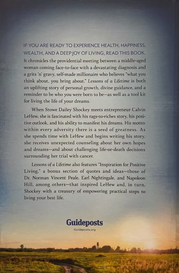 Lessons of a lifetime Hardcover Guideposts Calvin LeHew & Stowe Dailey ...