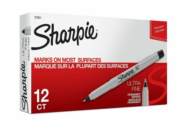 Sharpie Pro 13801 Industrial Super Permanent Ink Marker 12 PACK Extra ...
