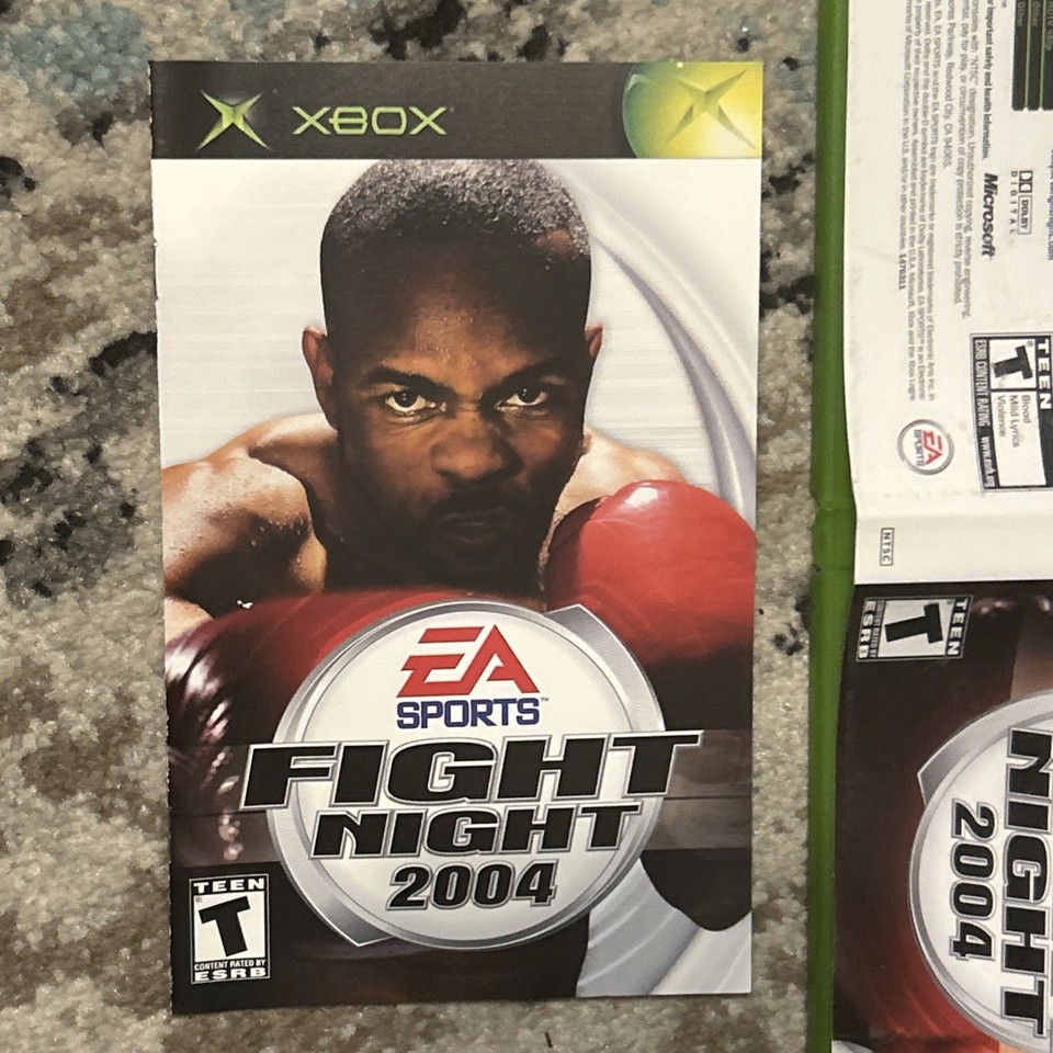 🔥 Fight Night 2004 (OG Xbox) Mint Case & Manual! OEM. Authentic. See ...