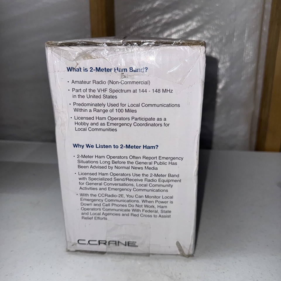 CC Radio 2E Black AM FM WX 2-Meter HamBand Radio | eBay