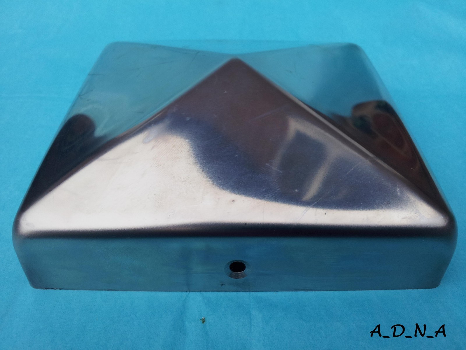 100mm x 100mm(4")SQUARE STAINLESS STEEL PYRAMID POST CAP FENCE/RAILING ...