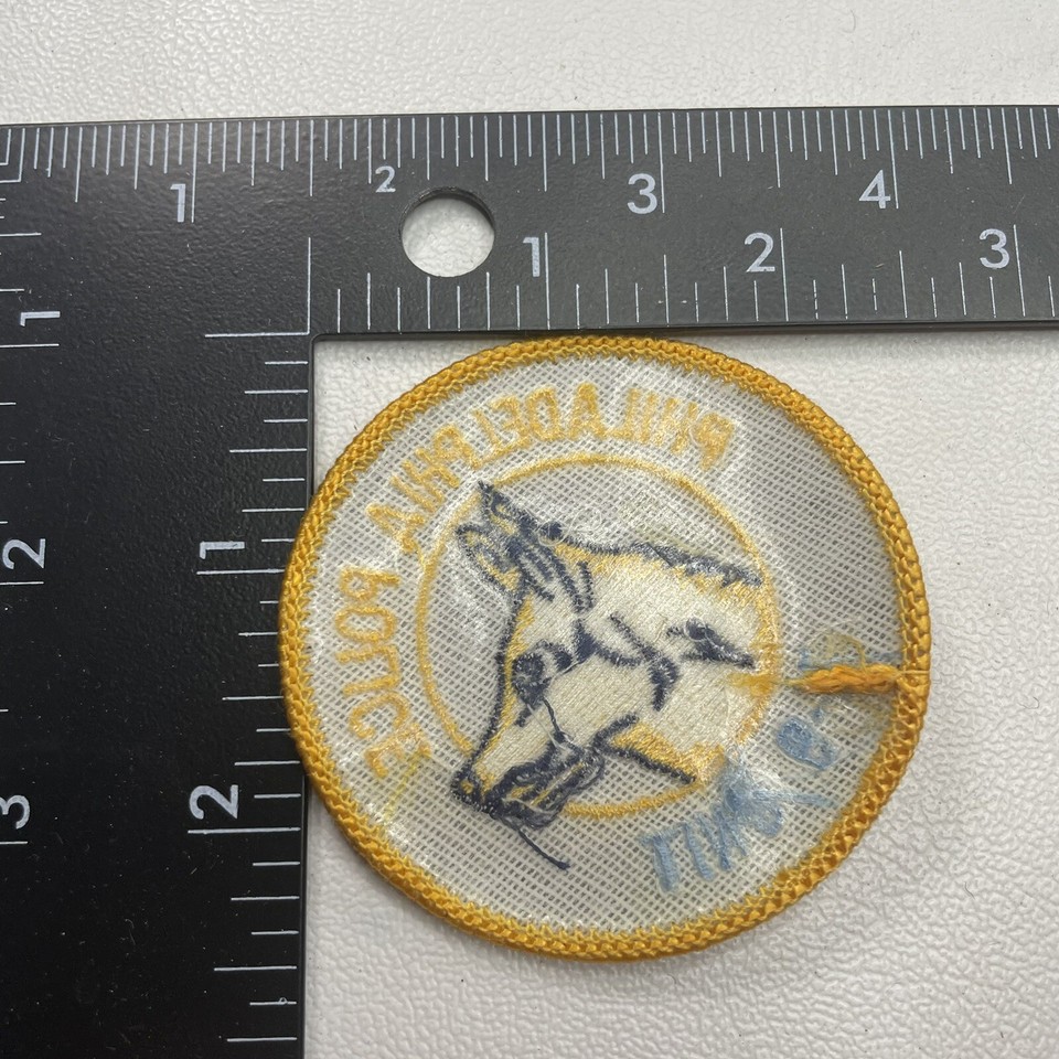 Small Police Dog Patch PHILADELPHIA POLICE K-9 UNIT 31O3 | eBay
