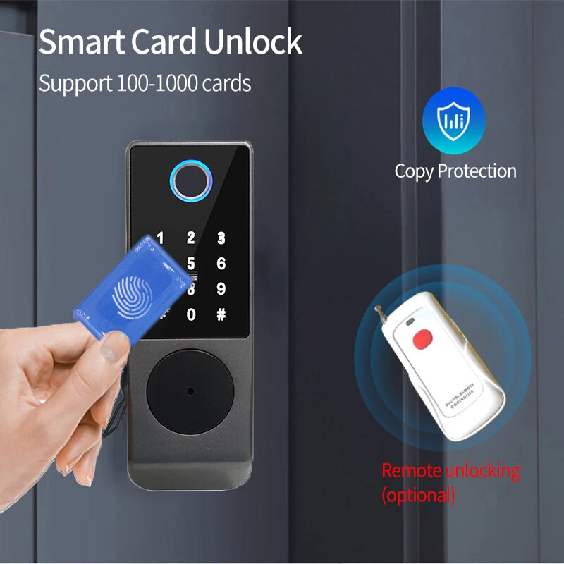 Waterproof Smart Lock Wifi Double Side Fingerprint Lock Gate Electronic ...