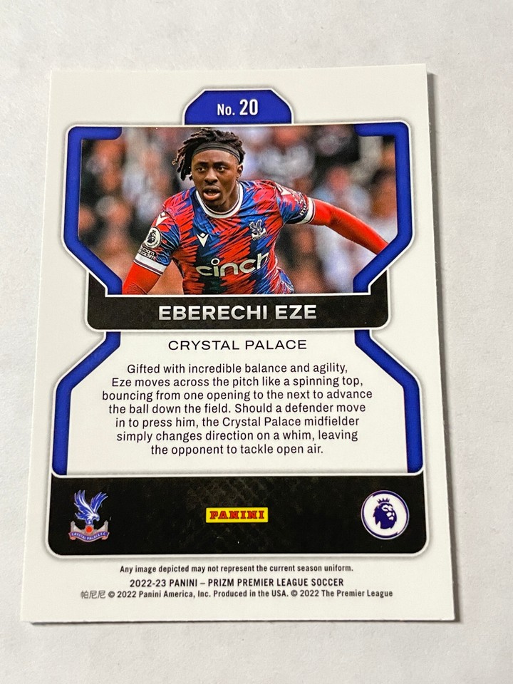 Eberechi Eze 2022-23 Panini Prizm Premiere Base Card #20 | eBay