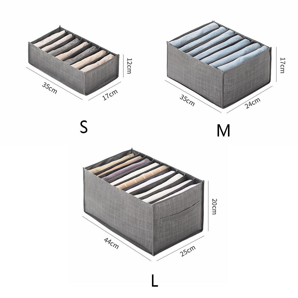 Jeans Storage Box Clothes Organizer Bag Drawers Divider Wardrobe ...